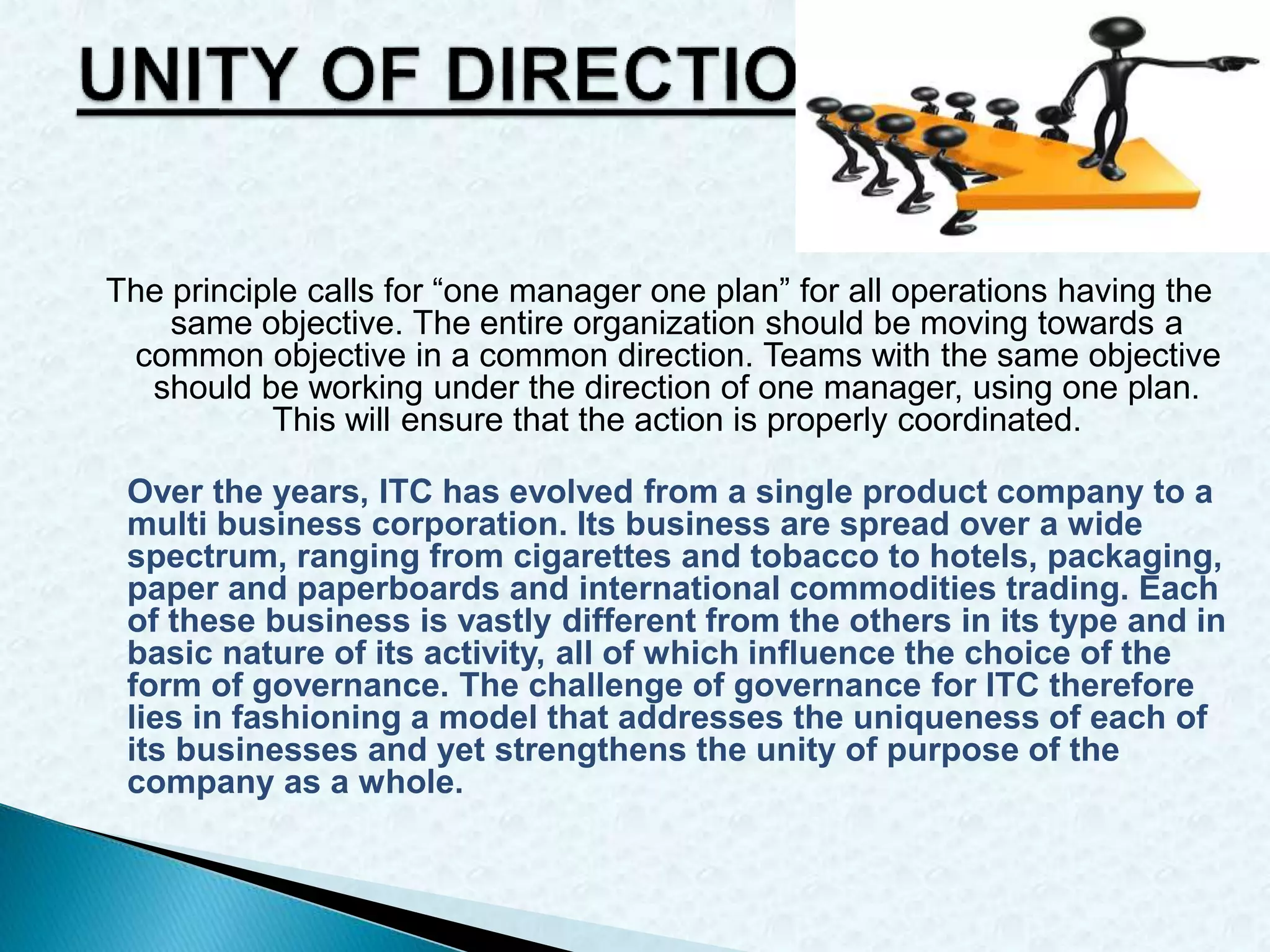 Itc and its management principle | PPTX