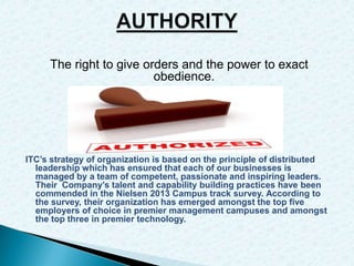 Itc and its management principle | PPTX