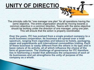 Itc and its management principle | PPTX