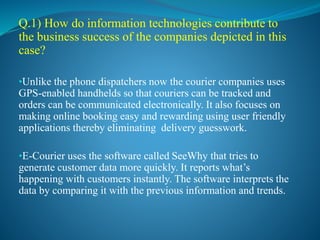 IT Case Study | PPTX | Logistics | Business