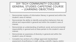 Capstone Description | PPTX | College Education | Education