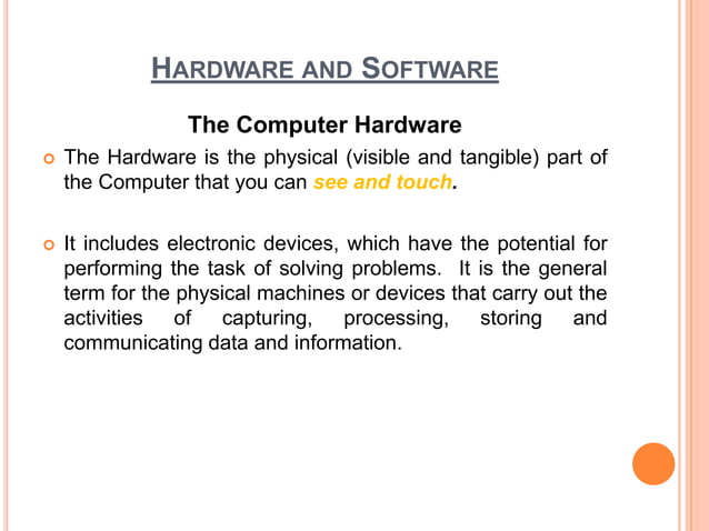 INTRODUCTION TO COMPUTING OR FUNDAMENTAL COMPUTING | PPT