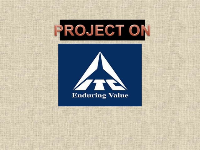 Presentation on Itc | PPT