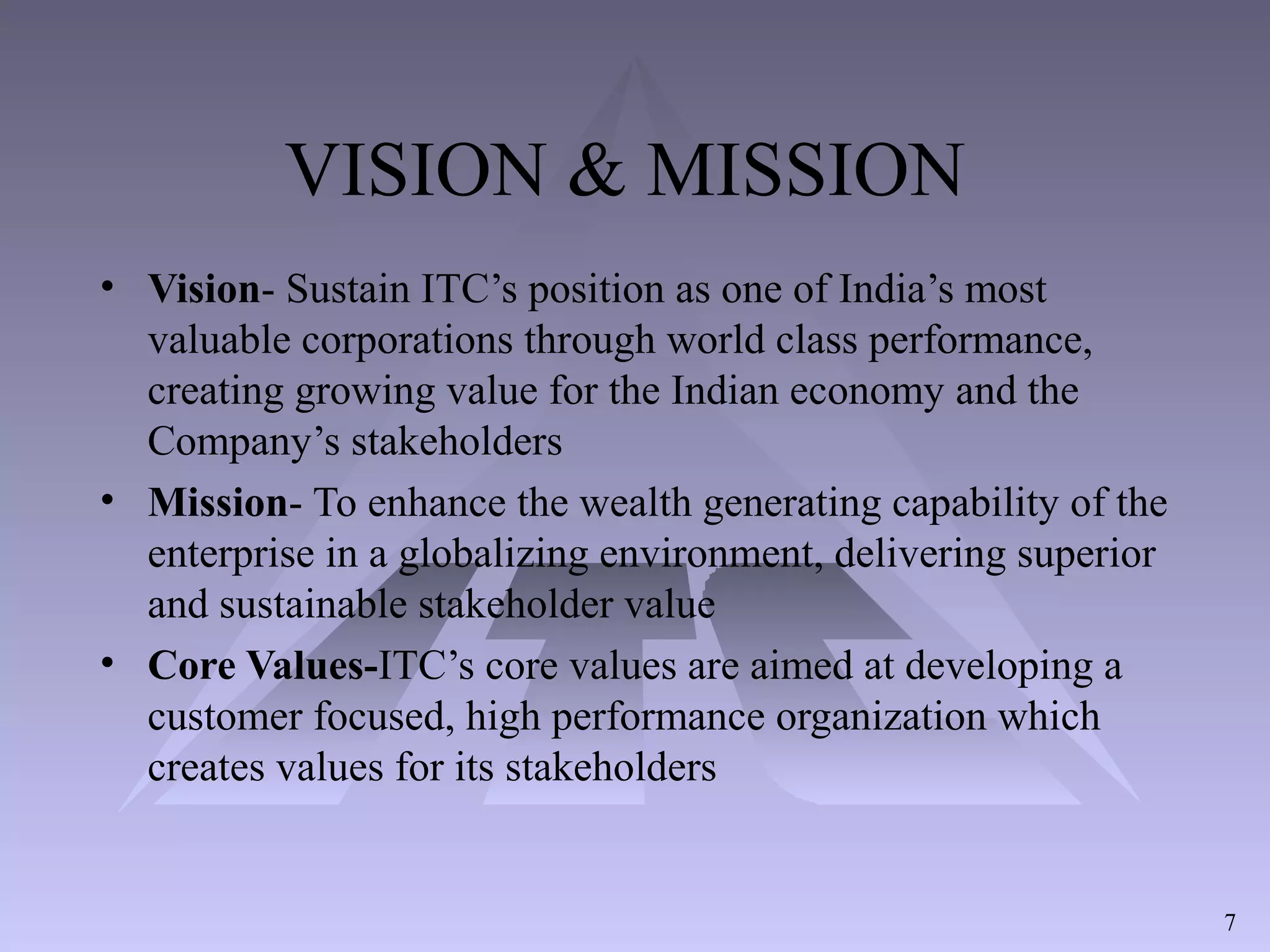 ITC company | PPT