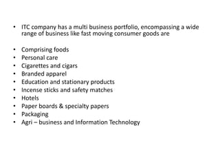 Itc company limted | PPTX
