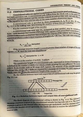 Convolutional Code in Information Theory | PDF