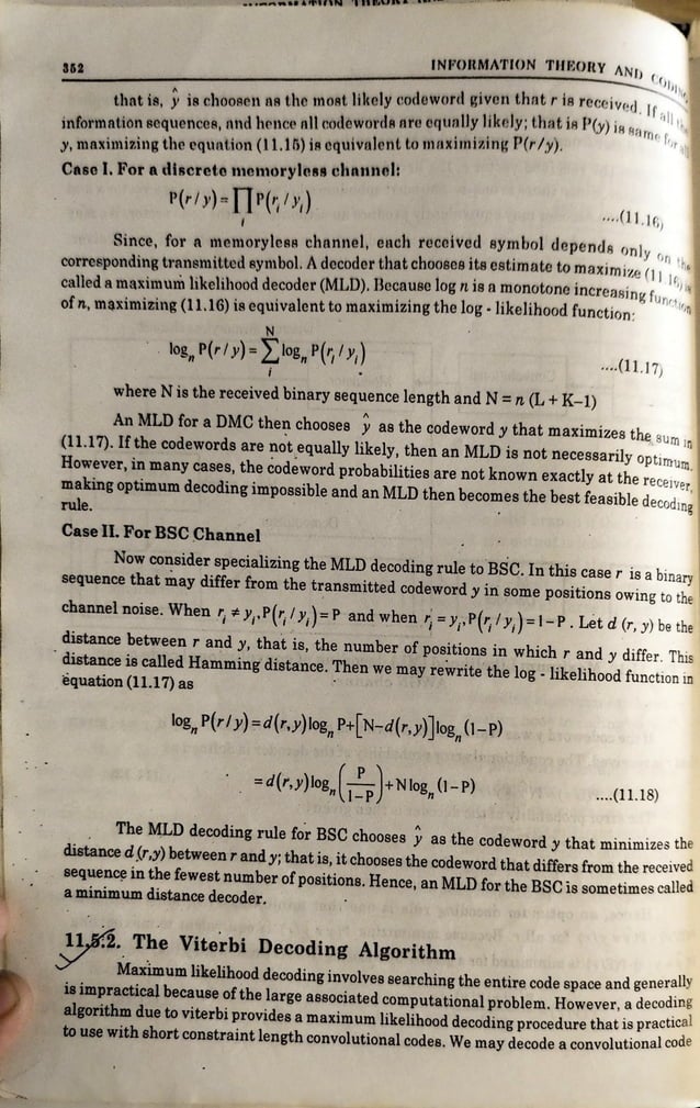 Convolutional Code in Information Theory | PDF