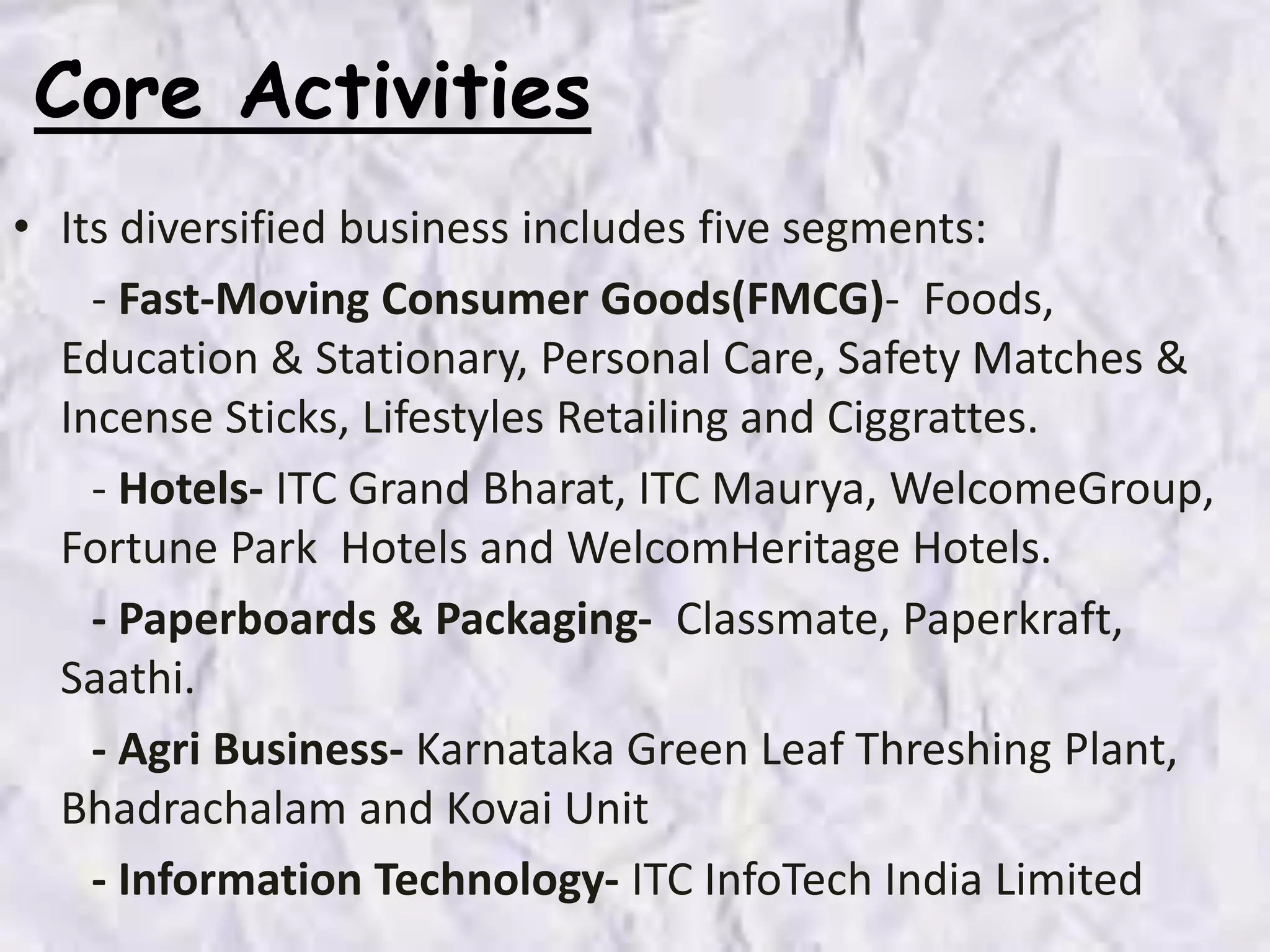 ITC LTD. - CSR | PPTX