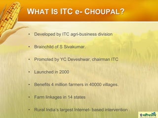 Itc E Choupal | PPTX