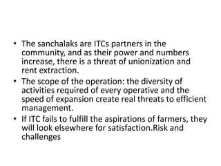 ITC_ e-choupal-RM case study by CIMP's student | PPT