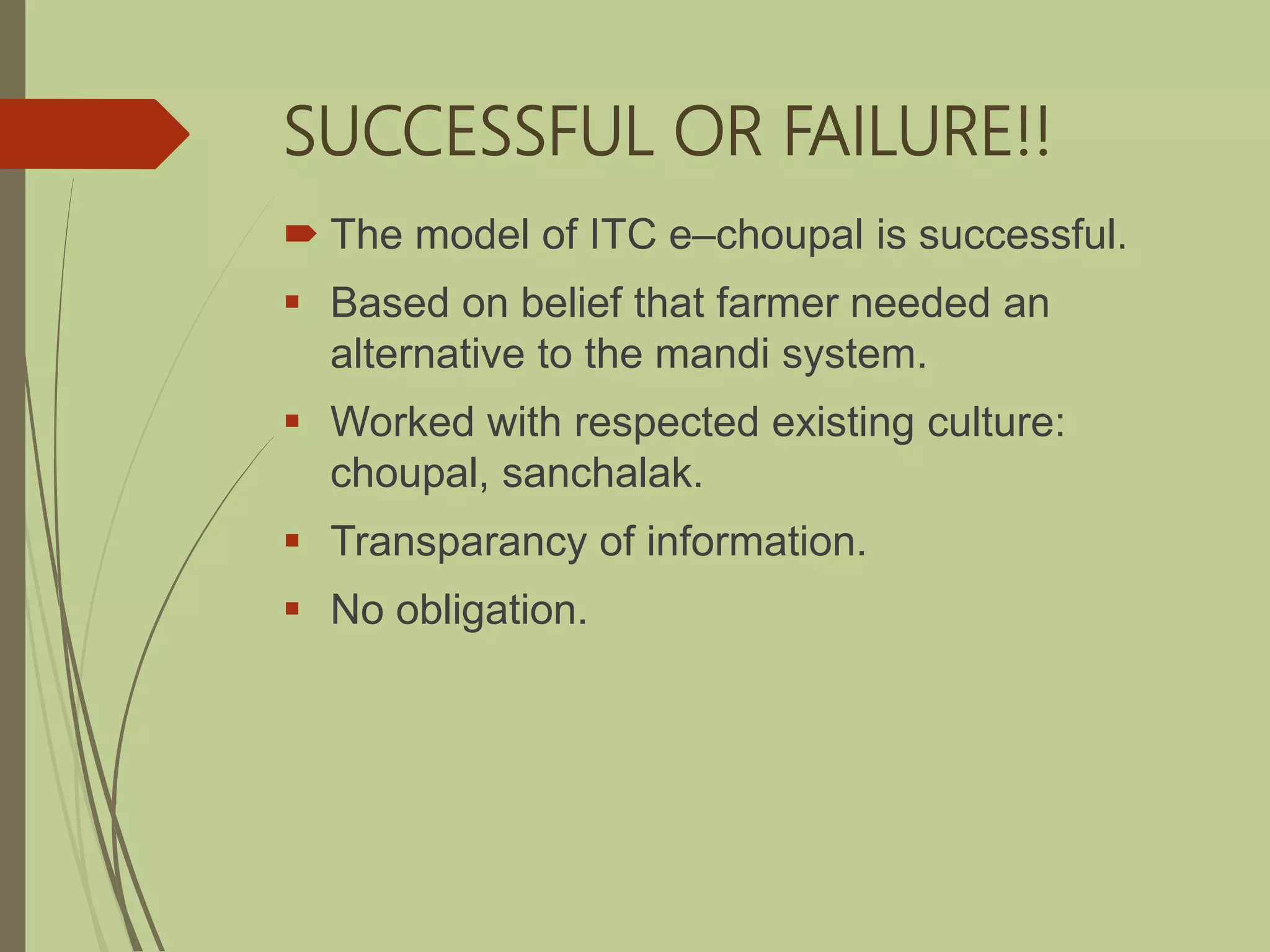 ITC e Choupal | PPTX