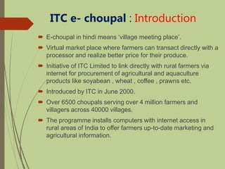 ITC e Choupal | PPTX