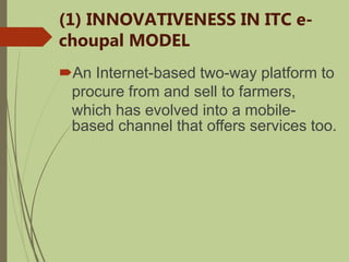 ITC e Choupal | PPTX