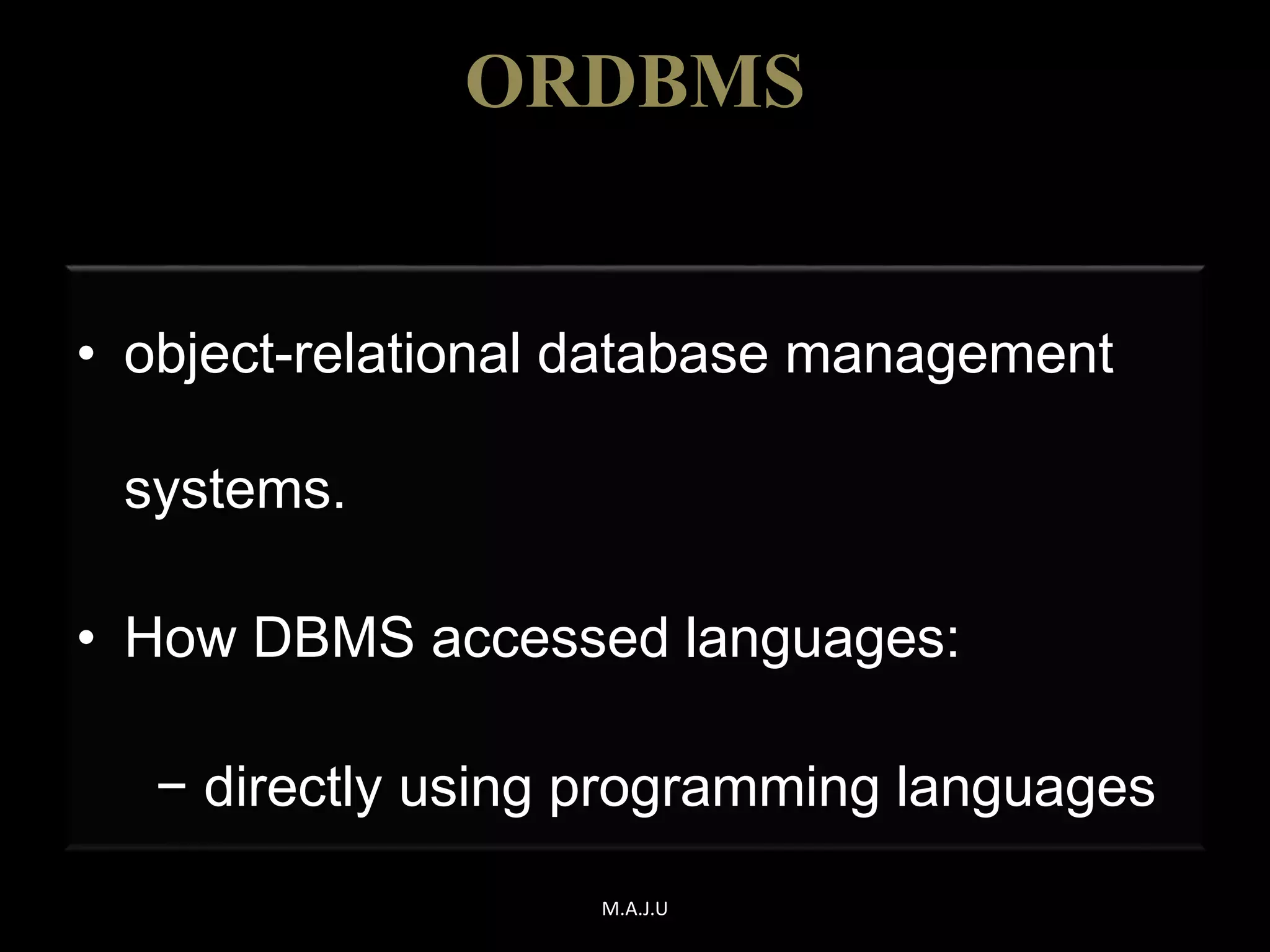 Database Management System | PPTX