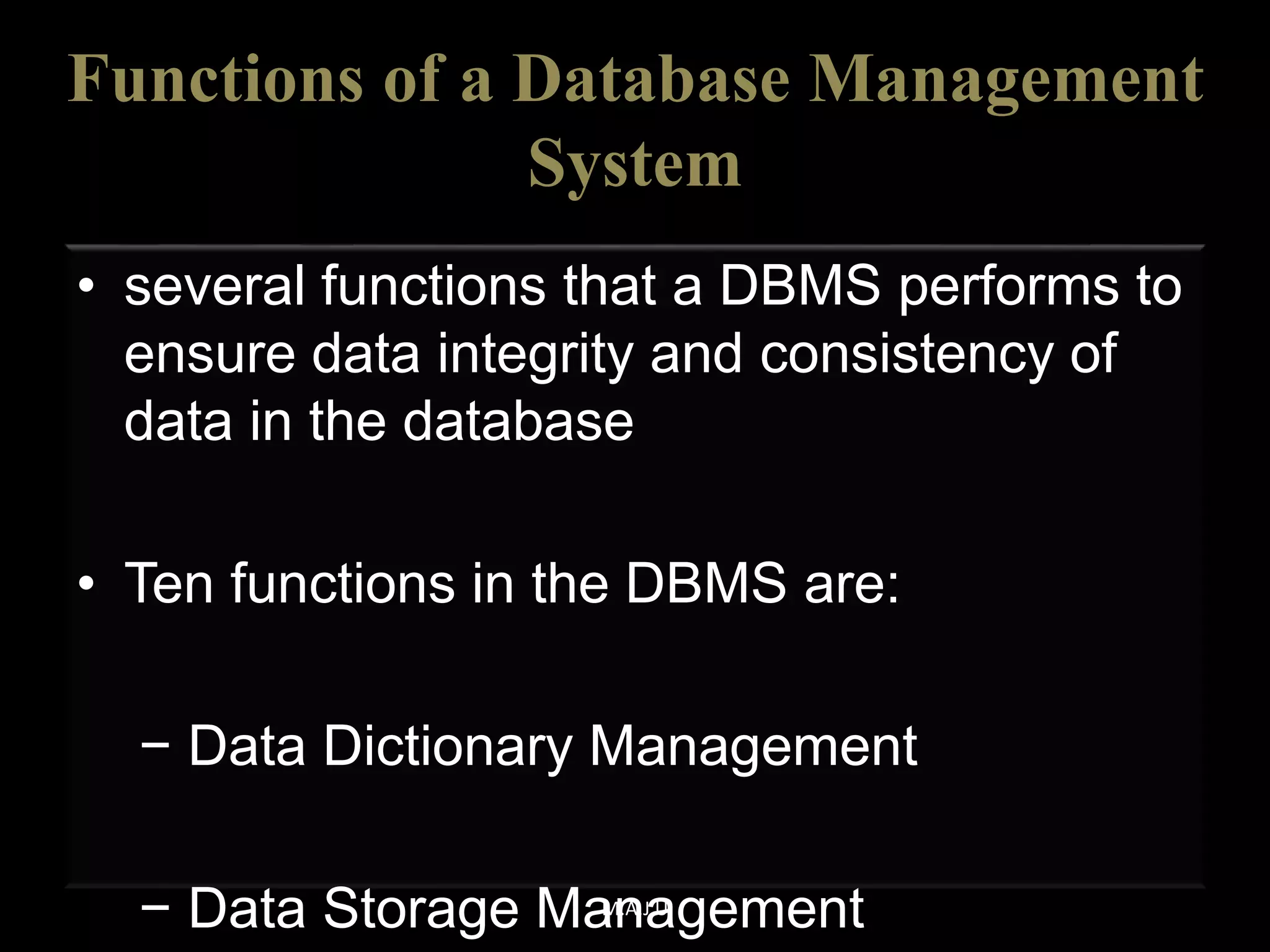 Database Management System | PPTX