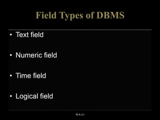 Database Management System | PPTX