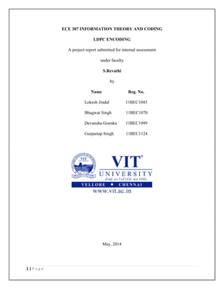 LDPC Encoding and Hamming Encoding | PDF