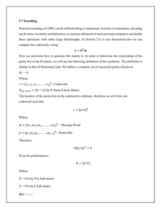 LDPC Encoding and Hamming Encoding | PDF