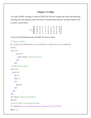 LDPC Encoding and Hamming Encoding | PDF