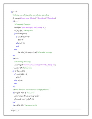 LDPC Encoding and Hamming Encoding | PDF