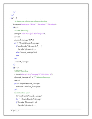 LDPC Encoding and Hamming Encoding | PDF