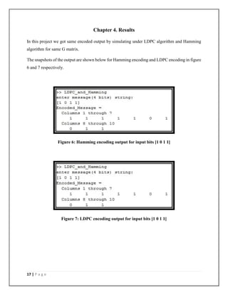 LDPC Encoding and Hamming Encoding | PDF