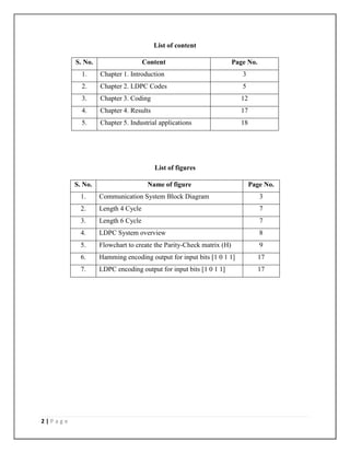 LDPC Encoding and Hamming Encoding | PDF