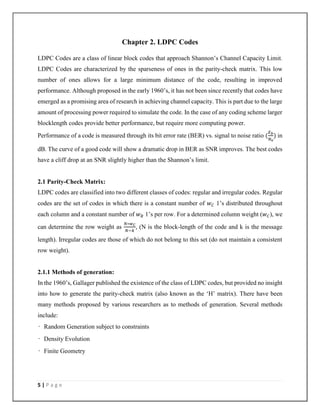 LDPC Encoding and Hamming Encoding | PDF