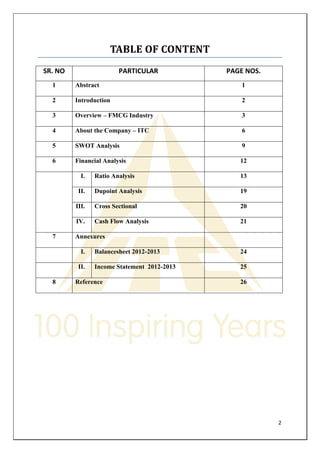 ITC Financial Report | PDF