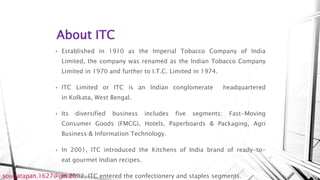 Itc food brand strategy. | PPTX