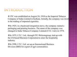Itc food's growth and future prospects | PPTX