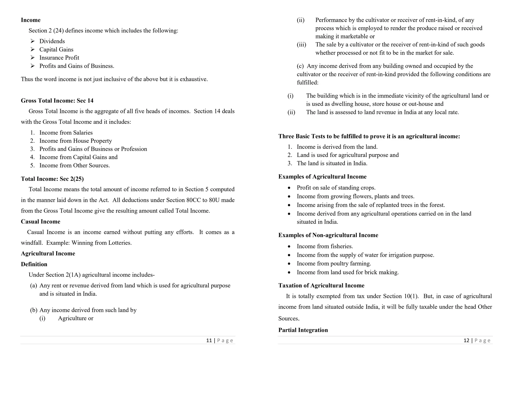 UNIT 1: INTRODUCTION TO INCOME TAX | PDF