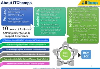 ITChamps SAP Cloud Solutions | PPTX