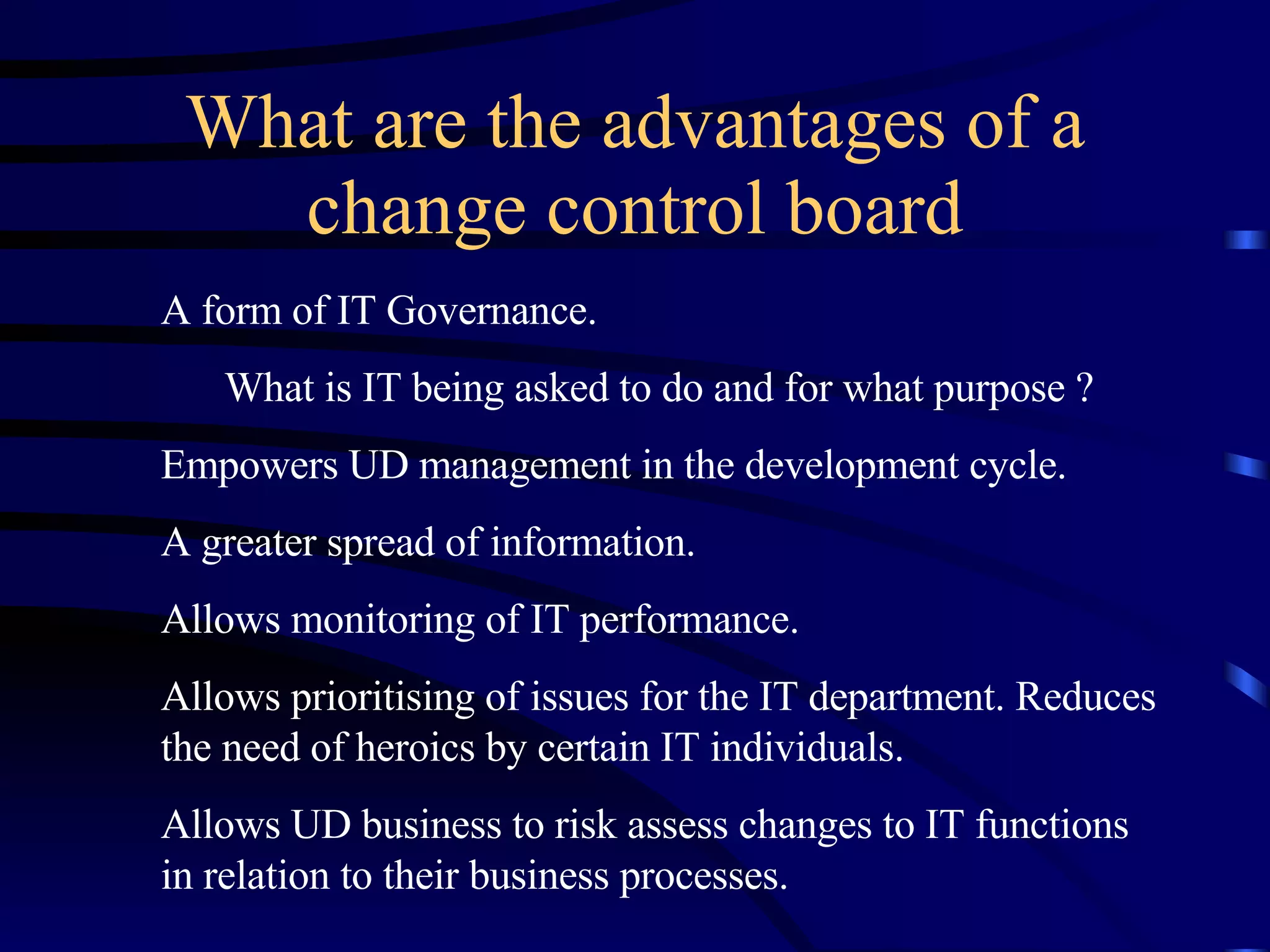 IT Change Control Process | PPT