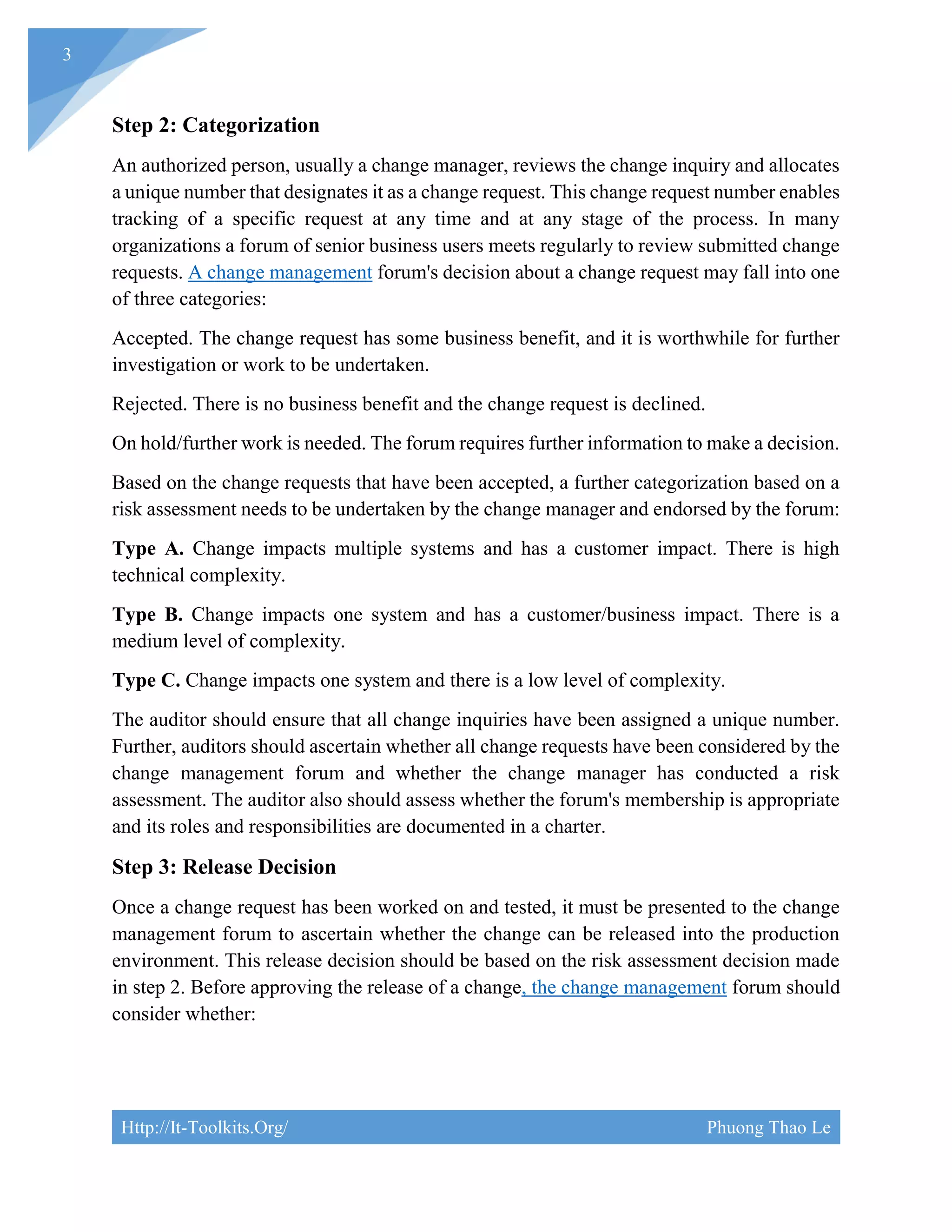 It change management | PDF