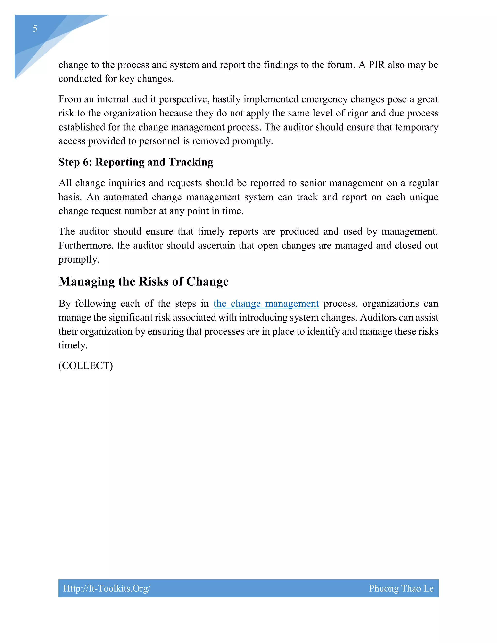 It change management | PDF