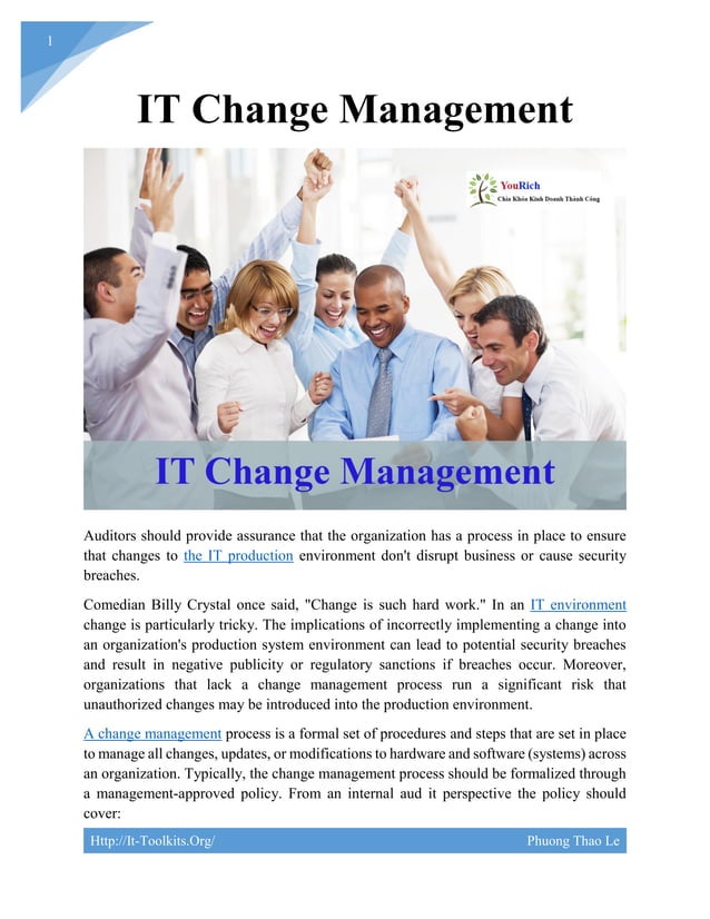 It change management | PDF
