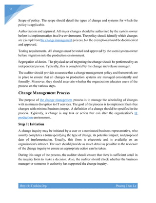 It change management | PDF