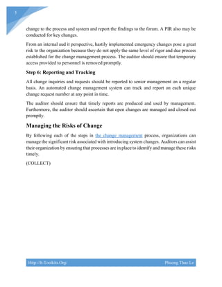 It change management | PDF