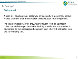 Soak pit design, Operation and Maintenance | PPTX