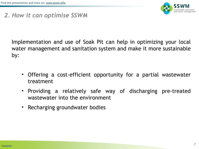 Soak pit design, Operation and Maintenance | PPTX