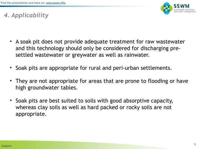 Soak pit design, Operation and Maintenance | PPTX