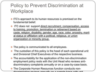 ITC hr policies | PPTX