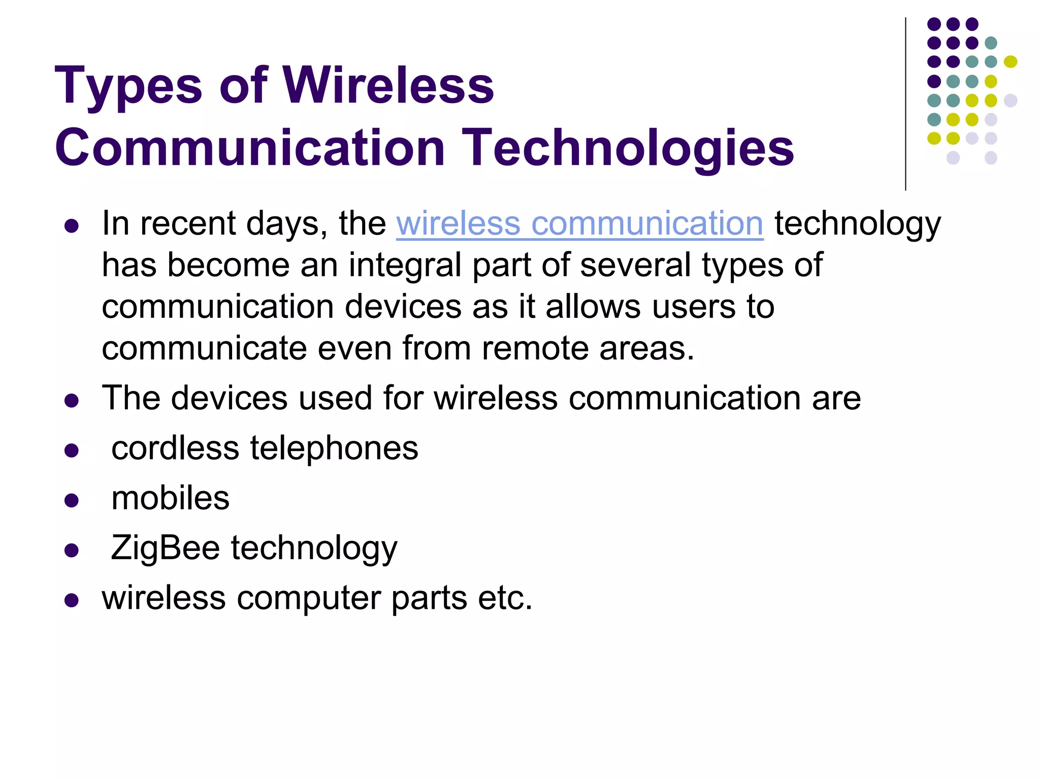 Itc lec 12 wired and wireless network | PPT