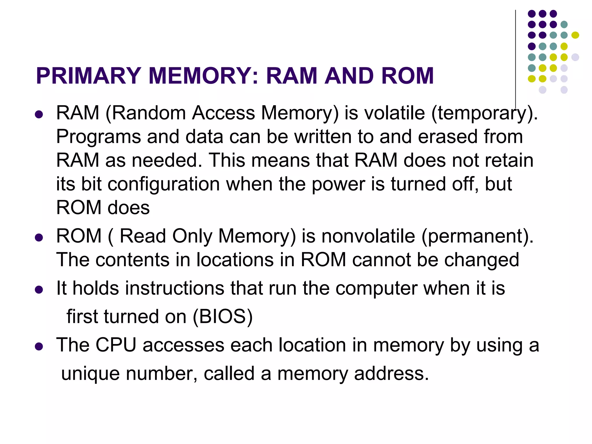Itc lec 16 computer system components | PPT