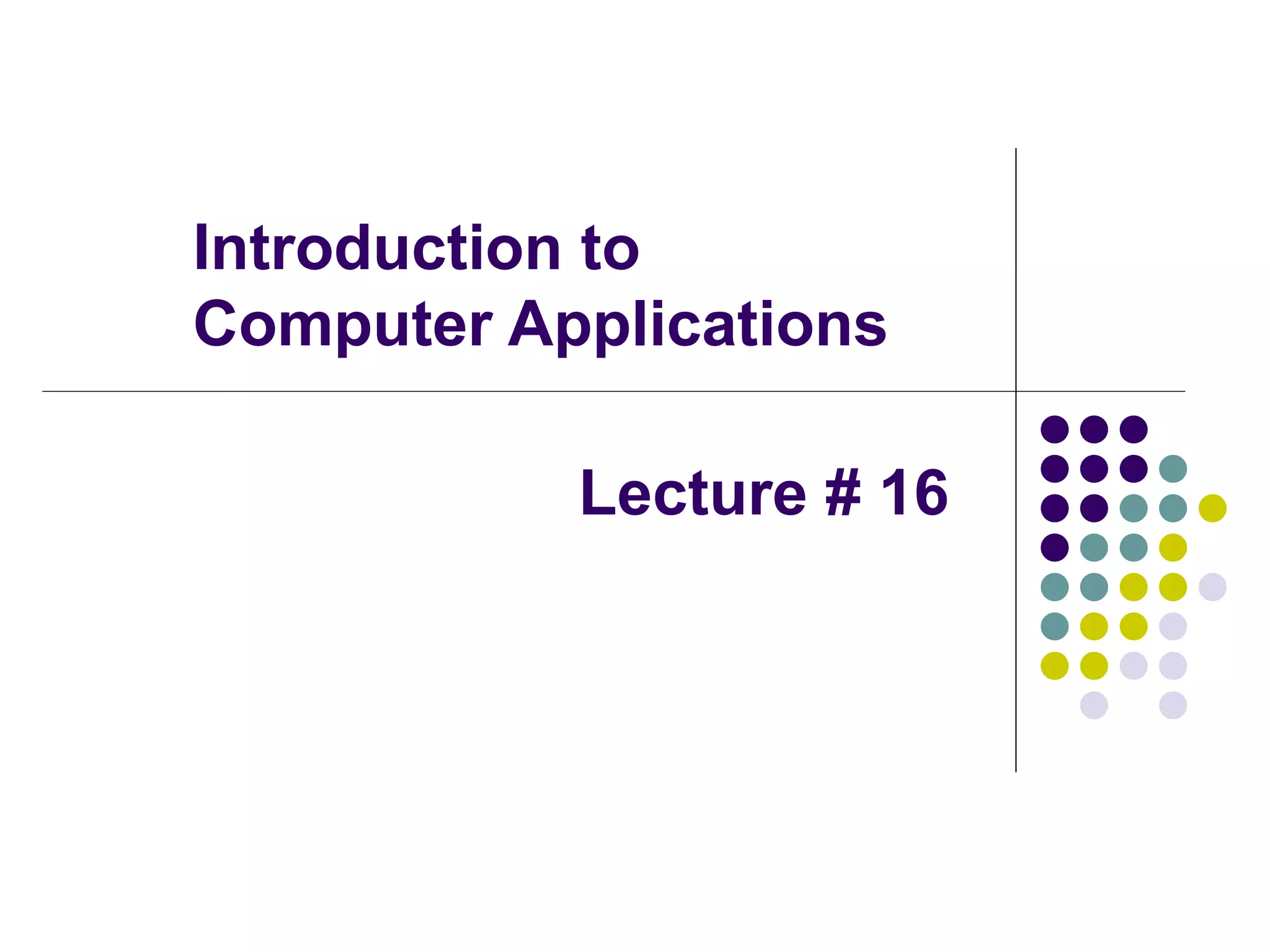Itc lec 16 computer system components | PPT