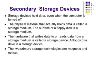 Itc lec 16 computer system components | PPT
