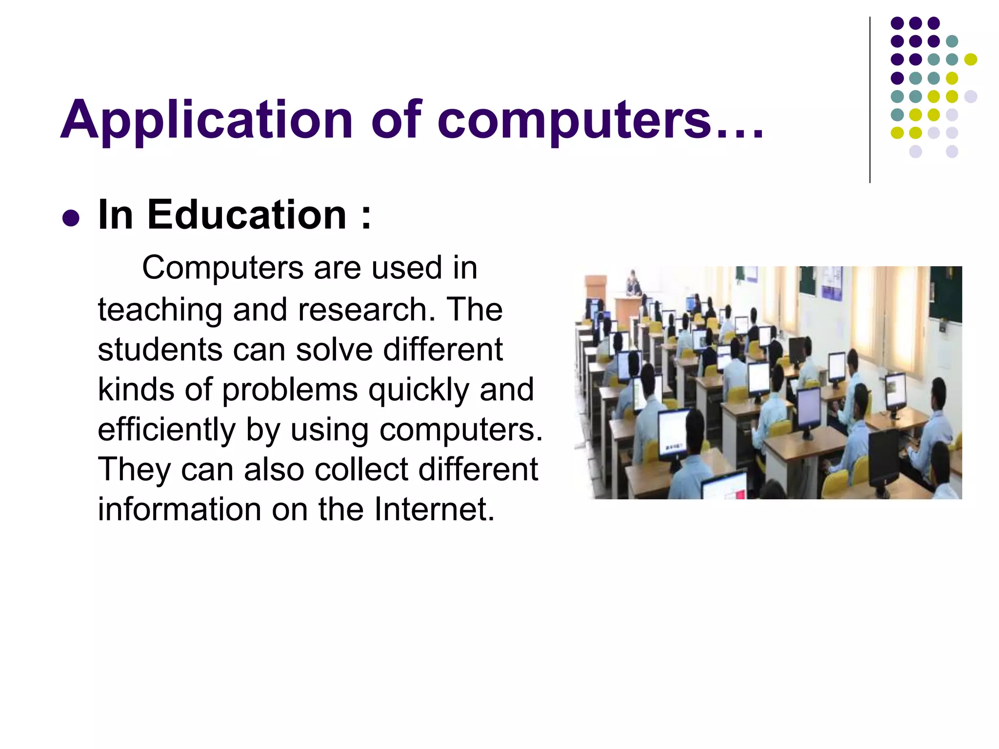Itc lec 1 introduction to computer applications | PPT