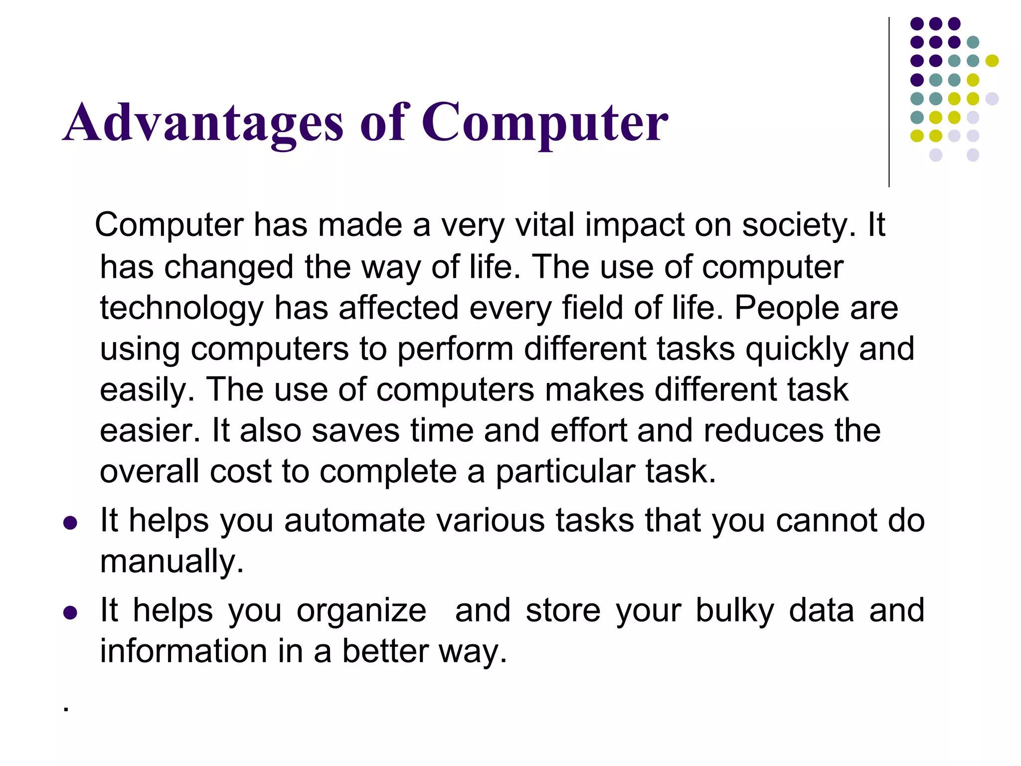 Itc lec 1 introduction to computer applications | PPT