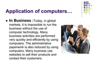 Itc lec 1 introduction to computer applications | PPT